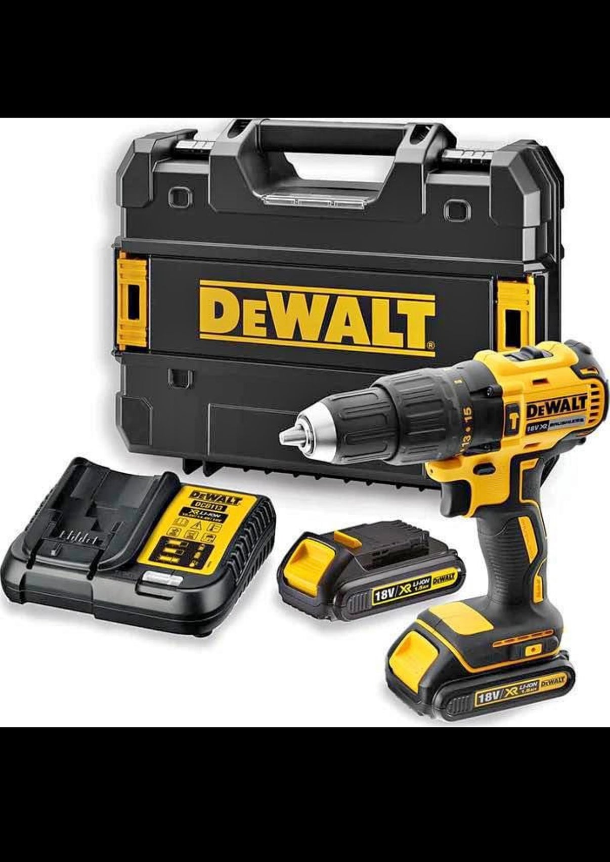 ΚΡΟΥΣΤΙΚΟ δράπανο Dewalt με 2 μπαταριες και φόρτισης – General Tools